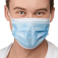 China Elastic Earloop Hospital Face Masks High Density Filter For Coronavirus Virus Pollen for sale
