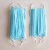 China Elastic Ear Loop Non Woven Face Mask High Bacterial Particle Filtration Blue color for sale