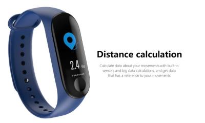 China Continuous Monitoring Temperature IOS Smart Bracelet Band for sale