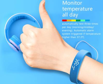 China Mobile App HR Sensor 0.96'' Thermometer Bracelet for sale