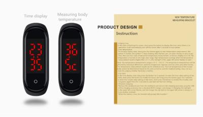 China Blood Pressure LED Display 45℃ Embr Smart Bracelet for sale