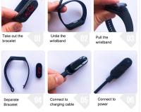 China Smart Measuring Waterpoof IPX67 Temperature Control Wristband for sale