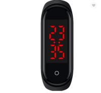 China Time Display Android 4.4 55mAh Body Temperature Wristband for sale