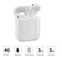 China One Button Operation BT 5.0 TWS Bluetooth Earpods with wireless charge for sale