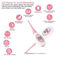China ABS 8 Seconds Flexible Steel Tip Digital Fever Thermometer for sale