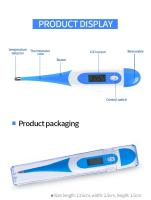 China LCD Display Flexible Tip Digital Fever Thermometer 1.5v Batterys for sale