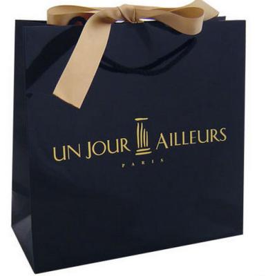 China Hot 2015 high quality luxury shopping packaging paper bag for sale