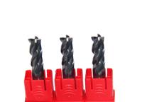 China AlTiN or TiSiN Coating Spiral Carbide End Mill Cutter / Black Solid Carbide Milling Cutters for sale