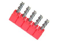 China Uncoated Aluminum End Mills Steel Milling Supported 3 Blades High Precision for sale