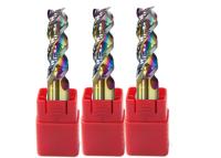 China Coated Aluminum End Mills / Tungsten Carbide Milling Bits K40 WF25 Raw Material for sale