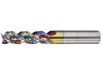 China Three Flutes Coating Aluminum End Mills / Tungsten Carbide End Mill Cutter for sale
