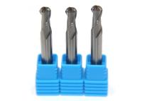 China HRC50° High Efficient Aluminum Ball Nose Drill Bit Three Flute Ball Nose End Mill for sale