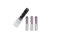 China 4 Flutes End Mills For Aluminum Plastic TiAlN Nano Coating High Speed for sale