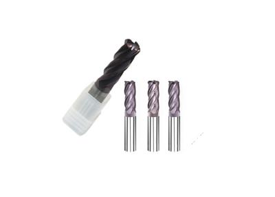 China 4 Flutes End Mills For Aluminum Plastic TiAlN Nano Coating High Speed for sale