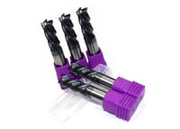 China Solid Tungsten Carbide CNC End Mill / 4 Flute End Mill for Stainless Steel for sale