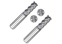 China Solid Tungsten CNC End Mill Bits for Hardened Steel Four Flute Coated for sale