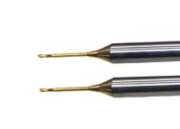 China Carbide Micro End Mills / 1 Mm 2mm 2 Flutes Carbide End Mill Deep Groove for sale