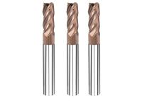 China Four Flutes Tungsten Carbide End Mill For Steel AlTiN Or TiTiN Coated for sale