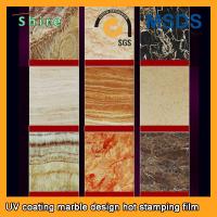 China PVC Wall Panels PET Heat Transfer Film Wood Grain Marble Printed 1.24m Width 25 Micron for sale