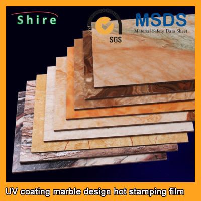 China PET Heat Transfer Film Hot Stamping Foil Roll 1.24m x 500m Strong Covering Power for sale
