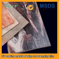 China Marble Effect Heat Transfer Film 1.24m Width 25 Micron for PVC Ceiling Panels for sale