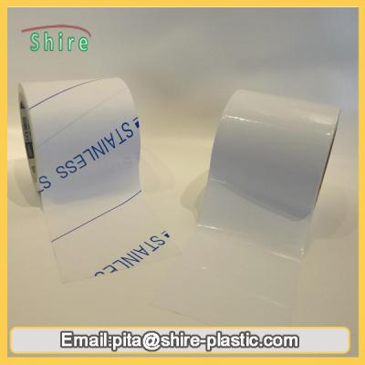 China Recyclable PVC Protective Film for Stainless Steel 0.09-0.20mm Thickness Custom Logo for sale