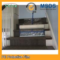 China Reverse Wind Temporary Carpet Protection Film 36x200 ft PE 0.04-0.08mm for sale