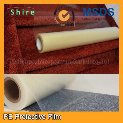 China High Adhesive PE Protective Film 0.04-0.08mm for Car and Residential Carpet Surface Protection for sale