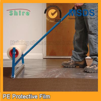 China Anti Dust Plasticover Carpet Protection Film Clear 24in Wide 200ft Long for sale
