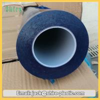China 60 Micron Blue Polyethylene Plastic Film Glass Protection Tape Stable Adhesive 1600mm for sale