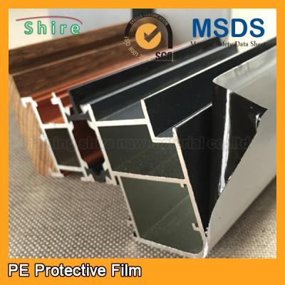 China Aluminum Frame PE Protection Film 0.04-0.08mm Thickness 30-500g Adhesive Strength for sale
