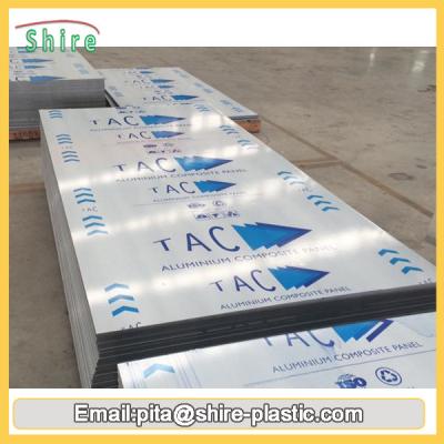 China Acrylic Glue Aluminum Sheet Protective Film 1250mm Width Anti Dust 0.04-0.08mm for sale
