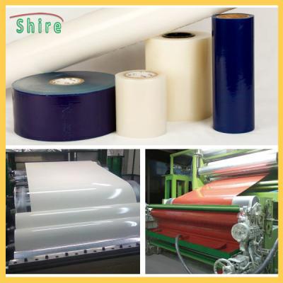 China Removable Transparent PE Protective Film Roll 0.04-0.08mm for PPGI Surface Protection for sale