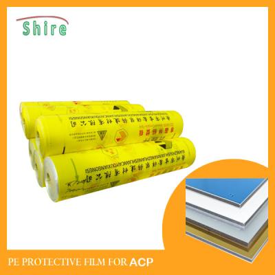 China Black White 50 Mic 1250mm 500m Aluminum Composite Panel Protection Film Rolls for sale