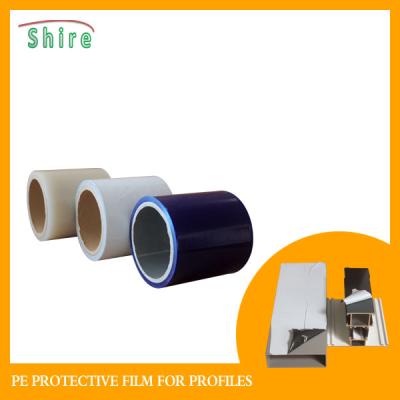 China Protective Film for Aluminum Window and Door Profiles 0.05mm Thickness 30-500g Bonding Strength for sale