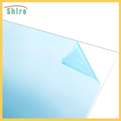 China Anti Shatter Glass Protection Film 0.05mm Self Adhesive PE Plastic Roll 1600mm for sale