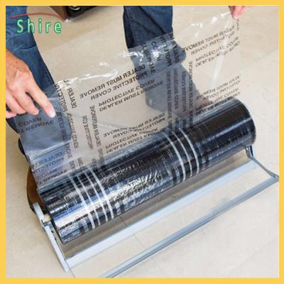 China Carpet Protective Film 0.04-0.08mm Thickness Easy Apply Residue Free PE Protection for sale