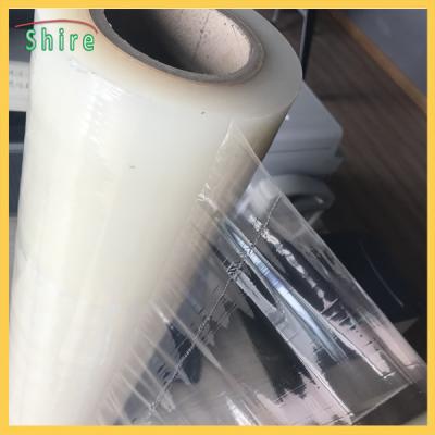 China Self Adhesive Carpet Protector Film Roll 0.05mm High Adhesion Printable PE for sale