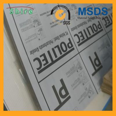 China PC Sheet Protective Film 0.04-0.05mm for Extrusion Polycarbonate Panel Protection for sale