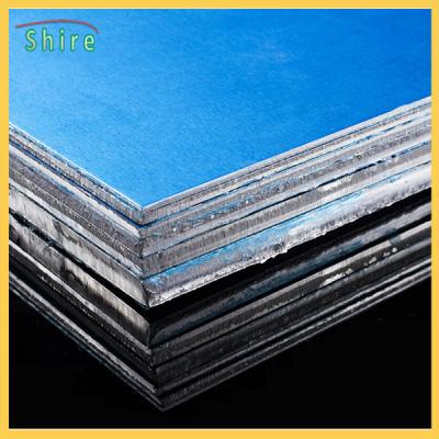 China Dark Blue Stainless Steel Protective Film Sheet 50-2100mm Width 50mic Thickness for sale