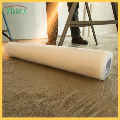 China Self-Adhesive Carpet Protection Film 100m x 600mm Temporary Floor Cover for Renovation for sale