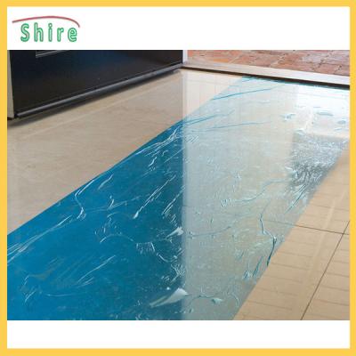 China Self Adhesive Hard Surface Protection Film 24x200 ft 2/3 mil Blue Floor Protector for sale