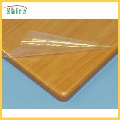 China Temporary Paint Protection Film Transparent Self-Adhesive PE Plastic Film 100 Micron for Kitchen Cabinet for sale