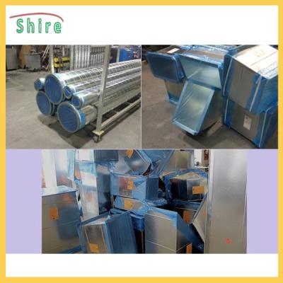 China Blue 24x200ft Shrink Wrap Duct Protection Film Roll 3mil for HVAC Sealing for sale