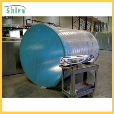 China Blue Duct Wrap Protection Film 60 Mic 24 Inch x 200 Feet High Tack Adhesive for sale