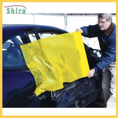 China Self Adhering Collision Wrap Film Plastic Car Wrap Film 18 24 36 Inch x 100 200 300 Feet for sale