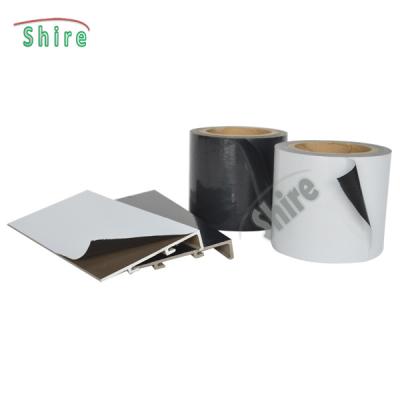 China Black White Aluminum Window Profile Protection Film PE 50-100 Micron 20-100mm Width for sale