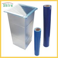 China Transparent Blue Duct Cover Shield 48 inch by 200 Foot Roll 3 Mill Duct Protection Film for sale