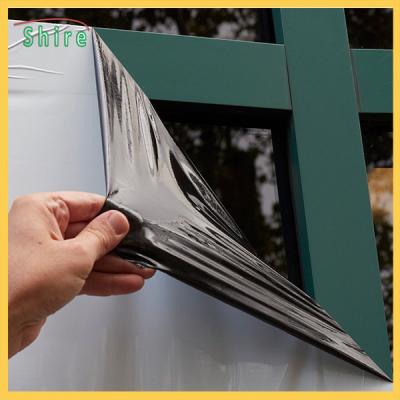 China Printable Black White Temporary Aluminum Window Frame Protection Tape PE 50-100 Micron for sale
