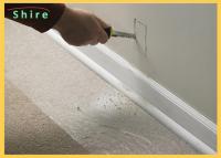 China Transparent Printable Floor Carpet Protection Film 100m x 600mm Low Tack Adhesive for sale